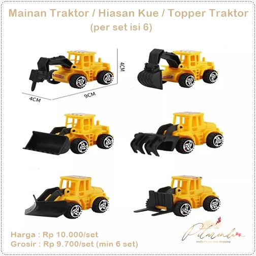 Jual TOPR-68 : Mainan Traktor / Hiasan Kue / Topper Traktor Rambu Lalu ...