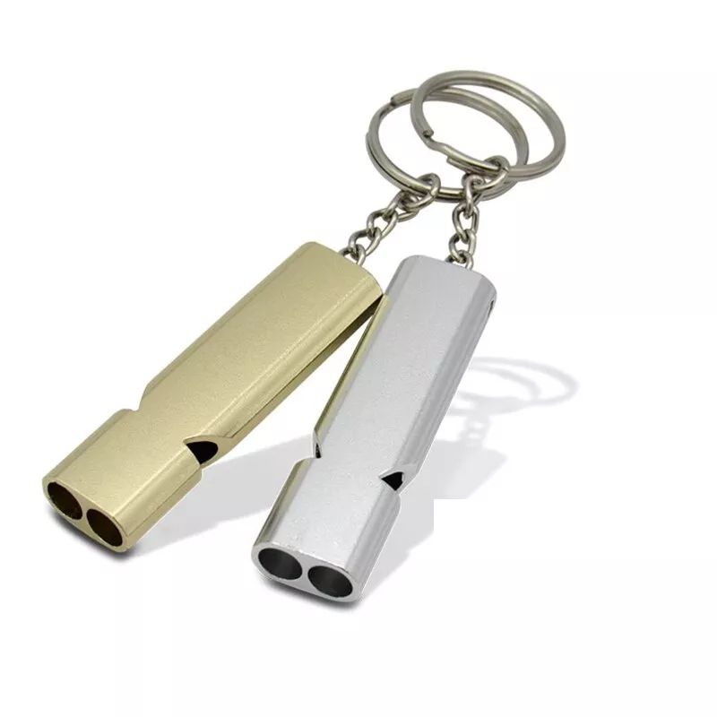 Jual PELUIT ALUMINIUM ALLOY DUAL DOUBLE SURVIVAL WHISTLE PLUIT PANGGIL ...
