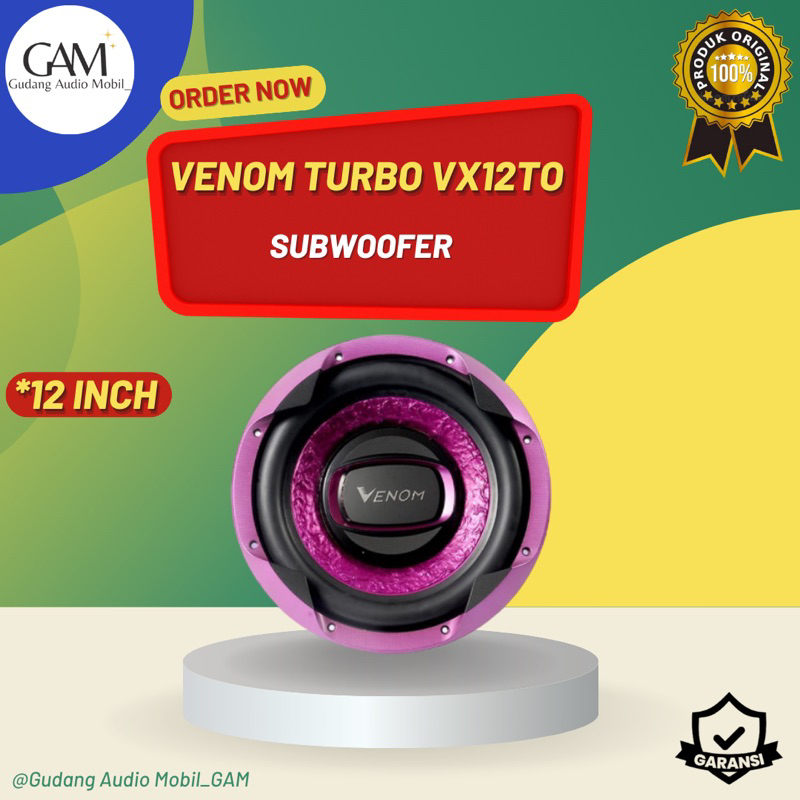 Jual SUBWOOFER 12 INCH VENOM VX12TO / SUBWOOFER VENOM | Shopee Indonesia