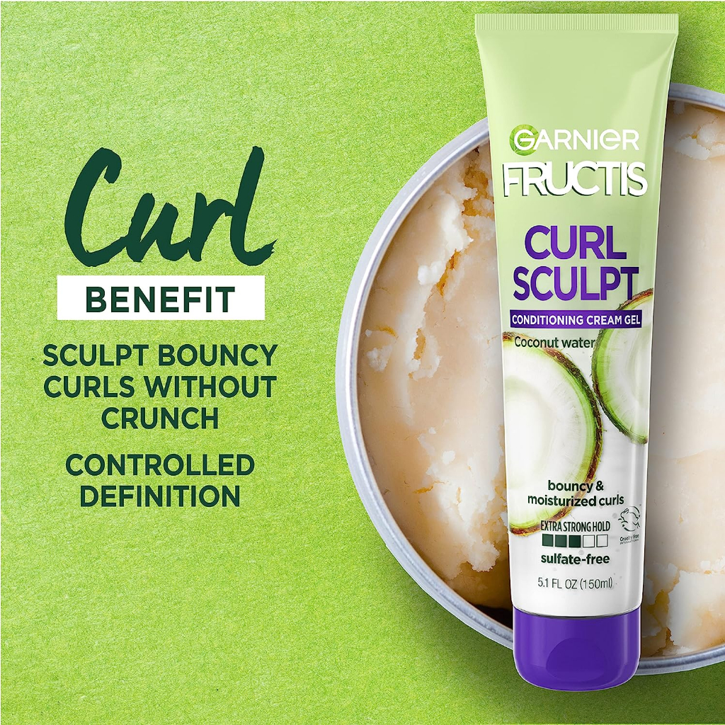 Jual Garnier Fructis Curl Sculpt Conditioning Cream Gel 150 ml USA ...