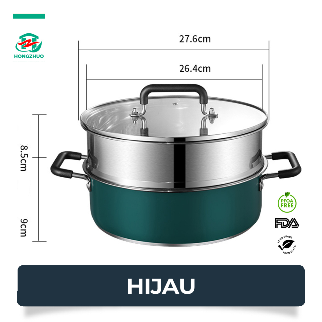 Jual Hongzhuo Cooking Hot Pot/Panci Steamer/Panci Steamer Pengukus ...