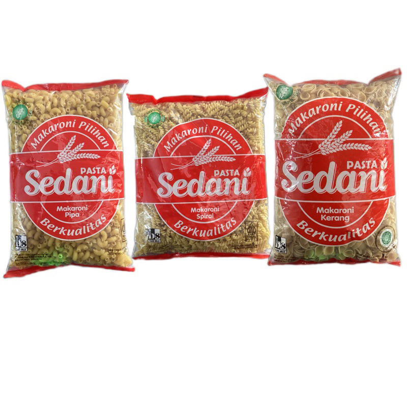 Jual sedani makaroni pipa , kerang , spiral ukuran 1kg | Shopee Indonesia