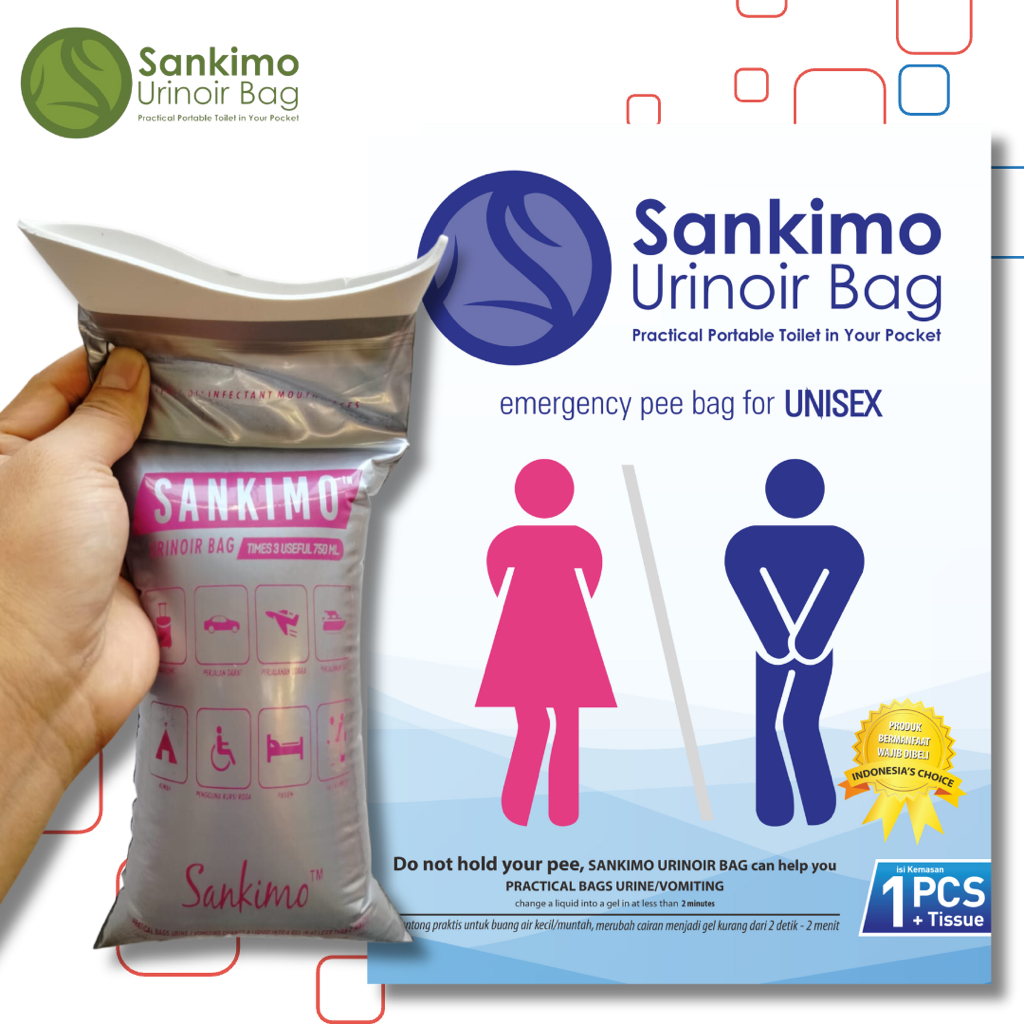 Jual Alat Pipis Portable Untuk Pria Dan Wanita Kantong Urin Praktis Menampung Urine 750cc