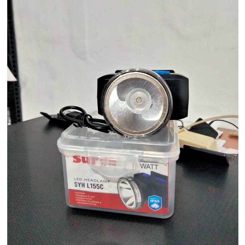 Jual Surya Head Lamp SYH L155C Senter Kepala 15 Watt Cahaya Putih ...