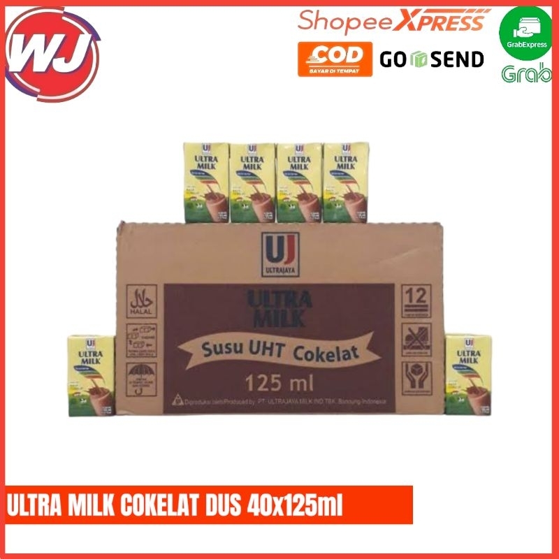 Jual ULTRA MILK MINI CHOCOLATE DUS 40x125ml | Shopee Indonesia