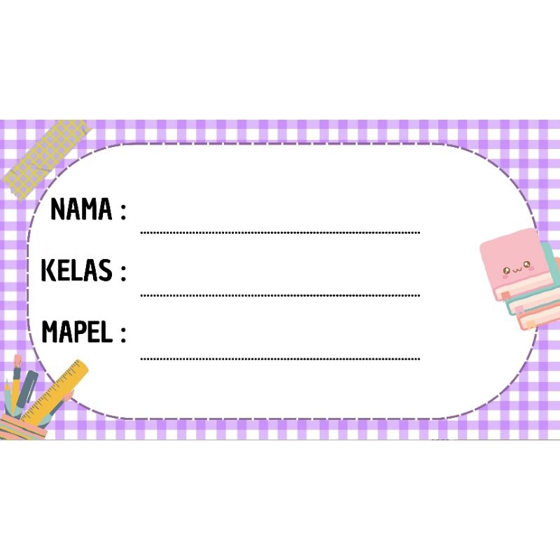 Jual 20 BIJI - Stiker Mapel Aesthetic Karakter Kartun Lucu Elegan ...