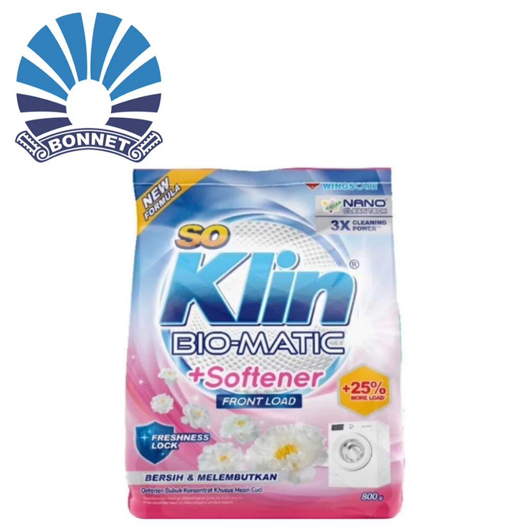 Jual So Klin Bio-Matic + Softener Deterjen Bubuk Front Load 800gr ...