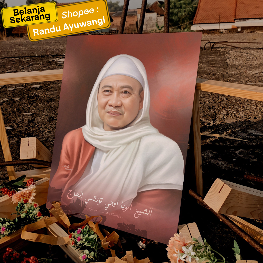 Jual Lukisan Abuya Uci Turtusi diatas Papan MDF (Ukuran 30x40 dan 20x30 ...