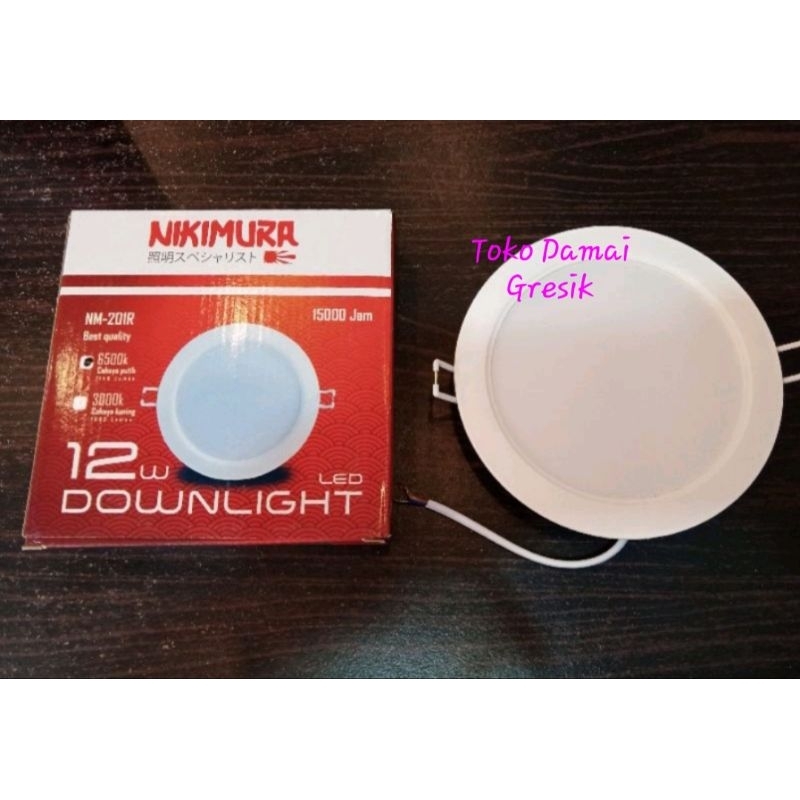 Jual Nikimura Led panel Inbow 12w putih tanam plavon downlight | Shopee ...