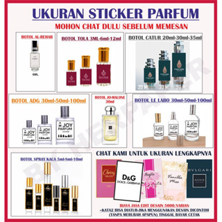 Jual Stiker LABEL PARFUM. STIKER PARFUM THAILAND. STIKER PARFUM BRANDED ...