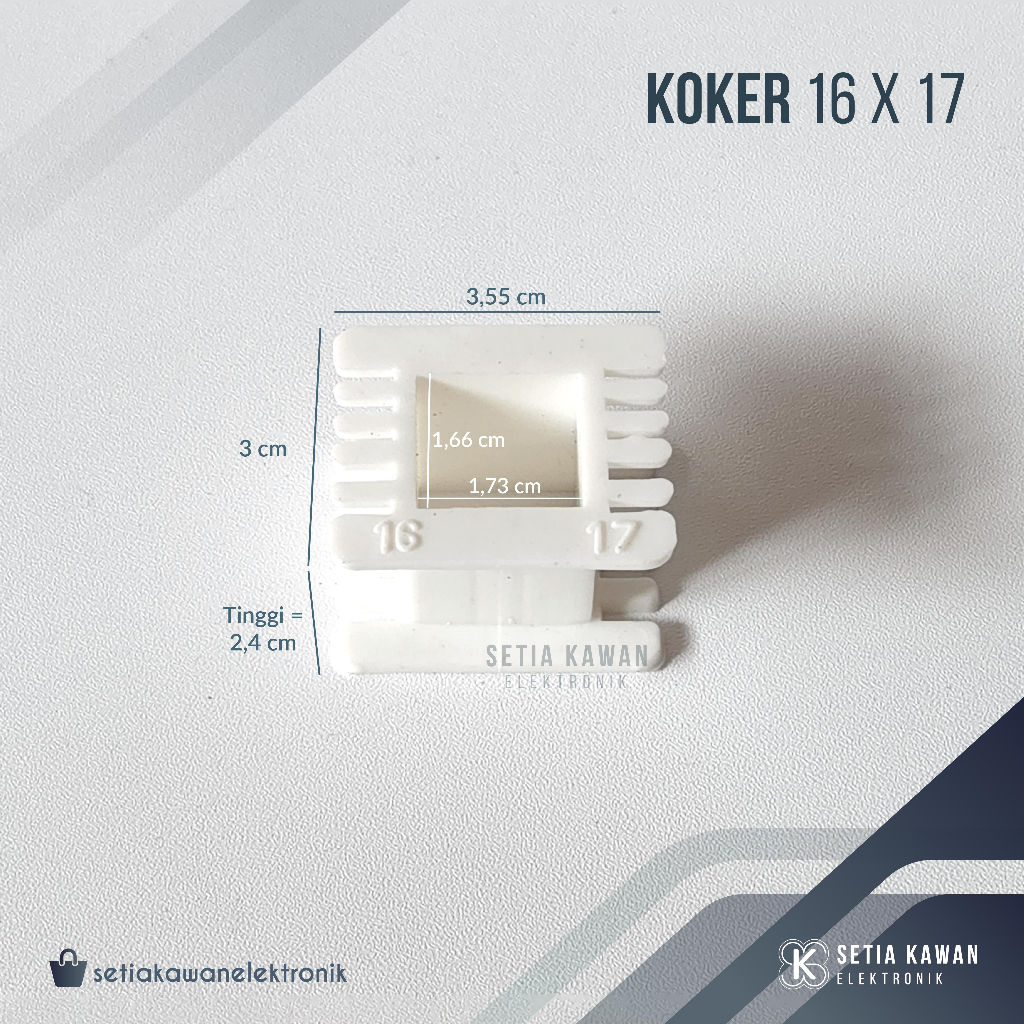 Jual Koker Trafo Kotak 16x17 / Bobin Bobbin Dudukan Besi Plat Keren ...