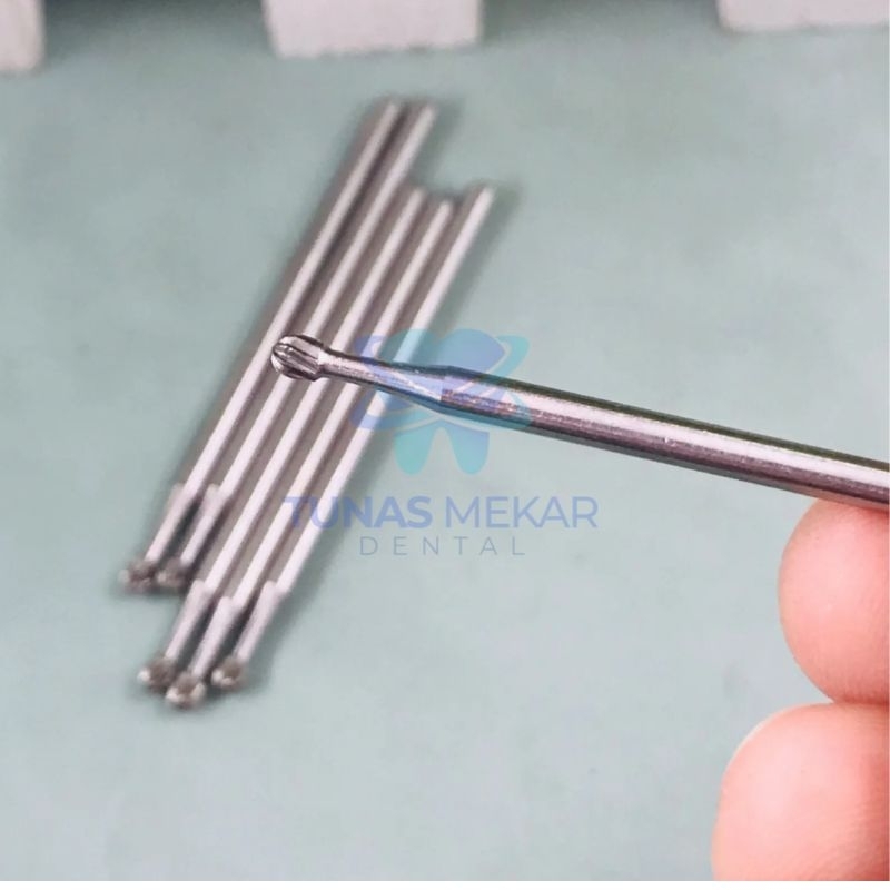 Jual Dental HP Bur Tulang Gigi Carbide Round Tungsten Metal Straight ...