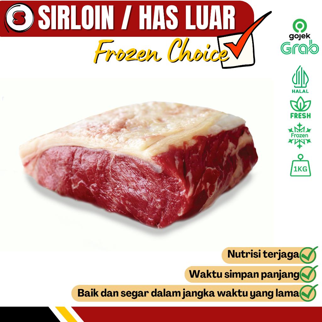 Jual Sapina Daging Sapi Daging Sirloin / Daging Has Luar / Daging Lulur ...