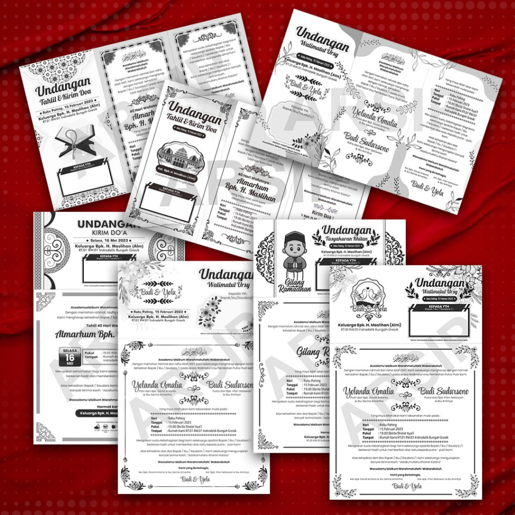 Jual Undangan Tahlil / Walimatul Ursy / Khitan Fotocopy | Shopee Indonesia