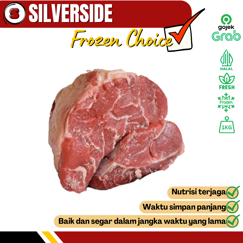 Jual Sapina Daging Sapi Daging Segar Daging Silverside Halal 1kg ...
