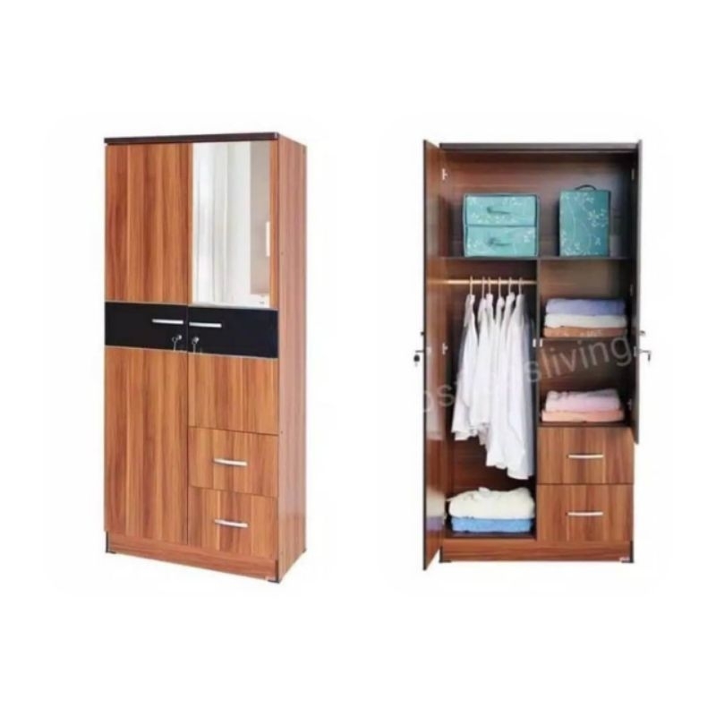 Jual LEMARI PAKAIAN FUL RAK LEMARI HAMBALAN LEMARI MURAH WARDROBE ...