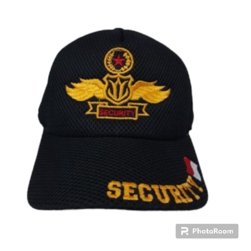 Jual topi security hitam wing kuning | Shopee Indonesia