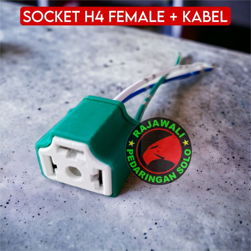Jual SOKET H4 FEMALE + KABEL SOKET LAMPU MOBIL | Shopee Indonesia