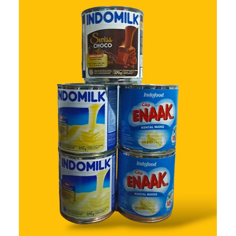 Jual Susu Kaleng Kental Manis Frisian Flag Indomilk dan Cap Enak ...
