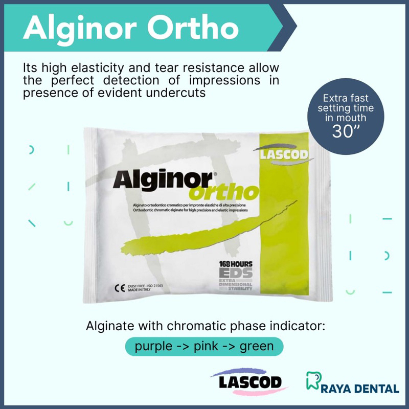Jual LASCOD ALGINOR alginat bahan cetak | Shopee Indonesia