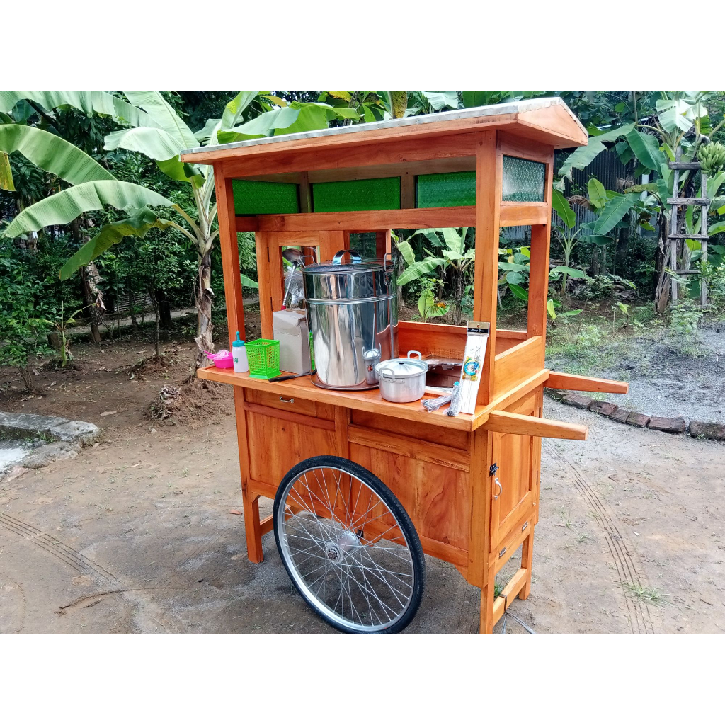 Jual GEROBAK BAKSO RODA BECAK KOMPLIT FREE ONGKIR | Shopee Indonesia