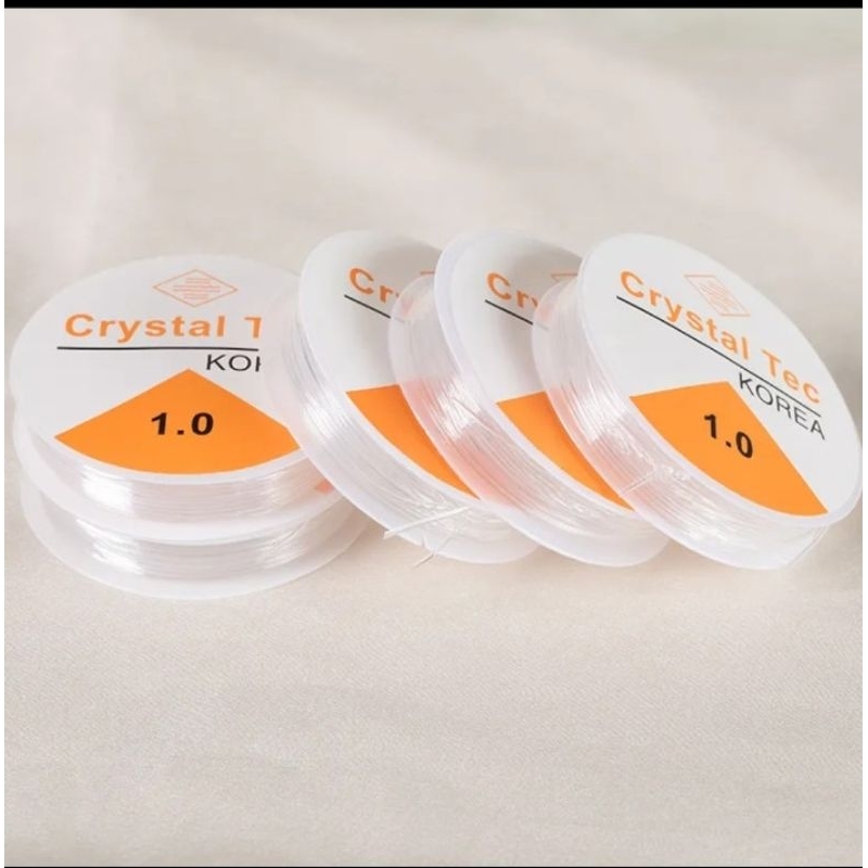 Jual Tali Senar Elastis Crystal Tec Bahan Kerajinan Tangan Tali Elastis | Shopee Indonesia