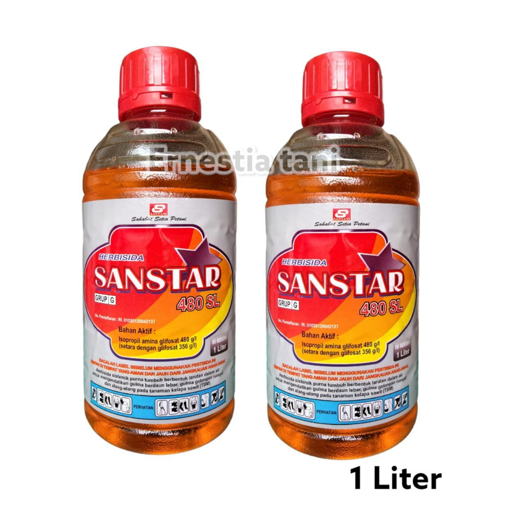 Jual SANSTAR 480sl 1 Liter Isopropil Amina glifosat 480 g/l Herbisida Pembasmi Rumput Pada ...