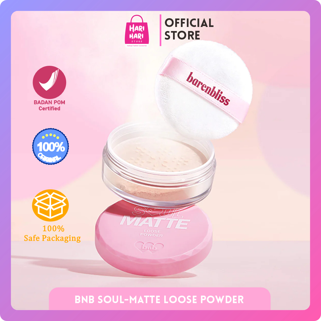 Jual BNB SOUL MATTE LOOSE POWDER BEDAK TABUR RINGAN AROMA SAKURA ...