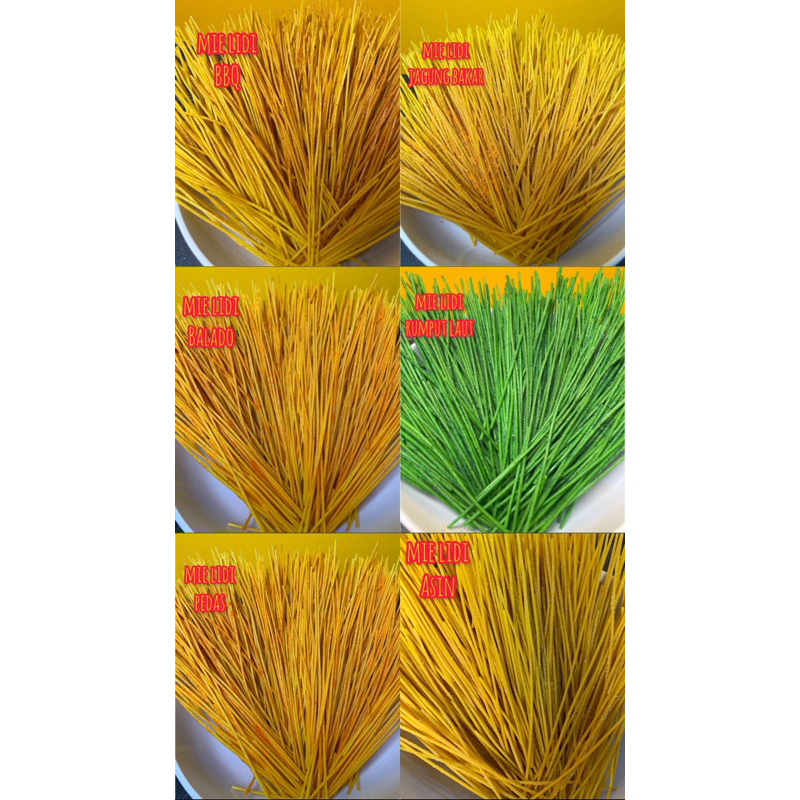 Jual Mie Lidi Pedas & Original 500 gr (1/2 kg) | Shopee Indonesia