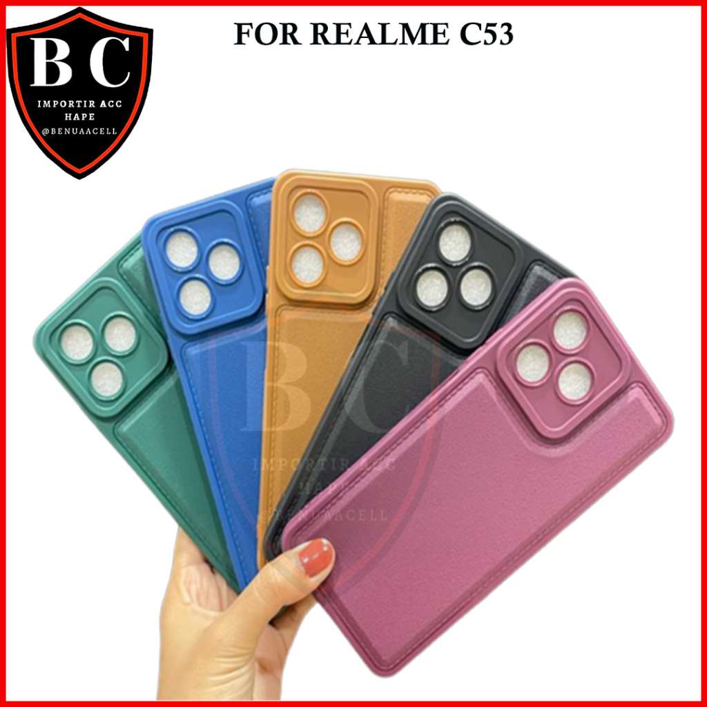 Jual Case Realme C53 2023 Case Leather Pro Realme C61 C63 C65 C67