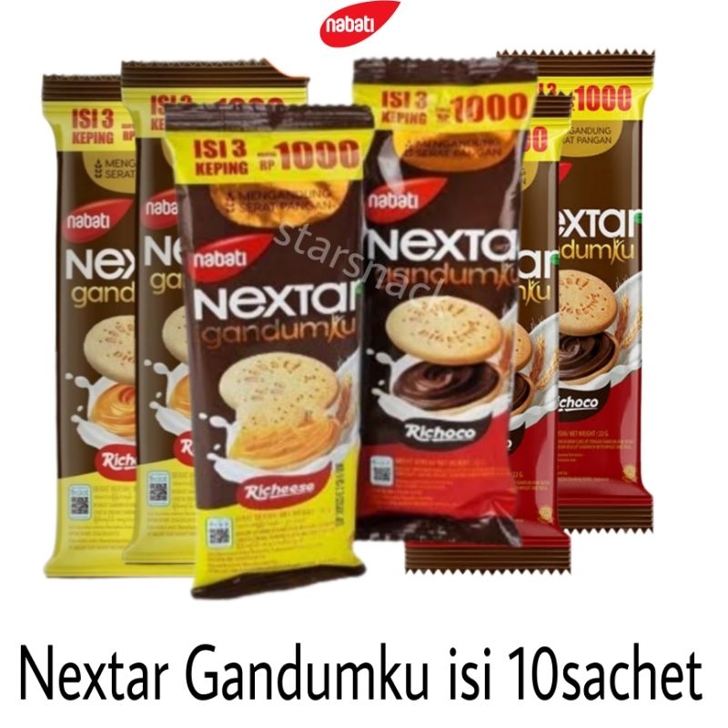 Jual Nextar Gandumku renteng Coklat/Keju isi 10 bj | Shopee Indonesia