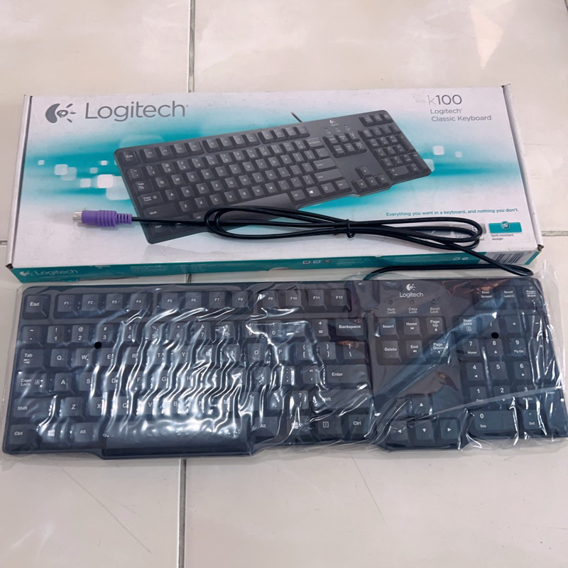 Jual Keyboard PS/2 Logitech K100 | Shopee Indonesia
