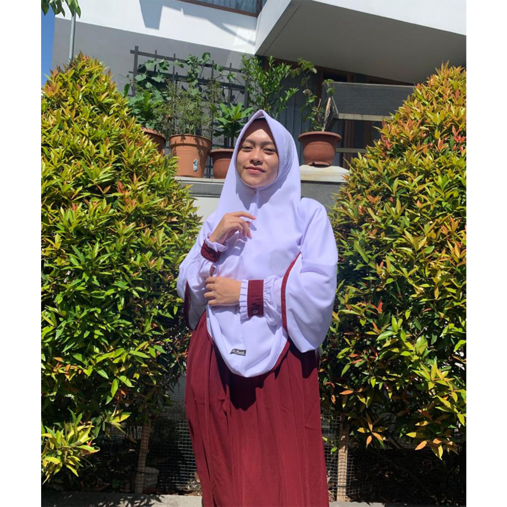 Jual gamis merah putih syar’i | Shopee Indonesia