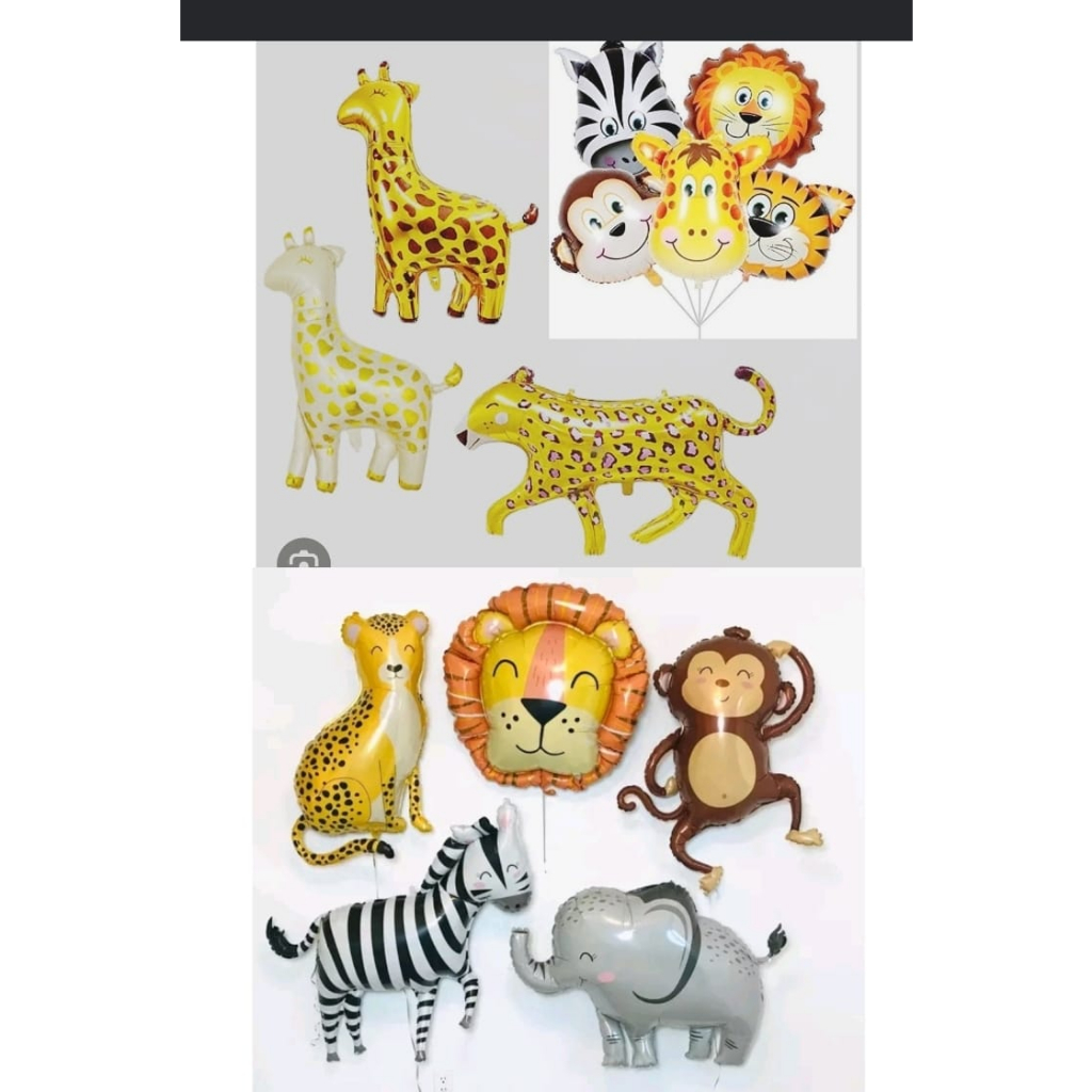 Jual Balon Foil Hewan Besar /Balon Binatang / Balon Kepala Animal ...