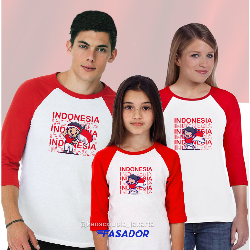 Jual SALE-BISA COD-KAOS/BAJU RAGLAN/BAJU KEMERDEKAAN GARUDA PANCASILA MERAH PUTIH INDONESIA ...
