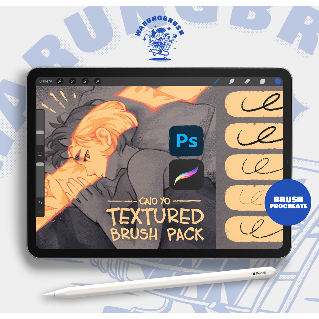 Jual Textured Brush Pack for Procreate and Photoshop BP00253 | Shopee Indonesia