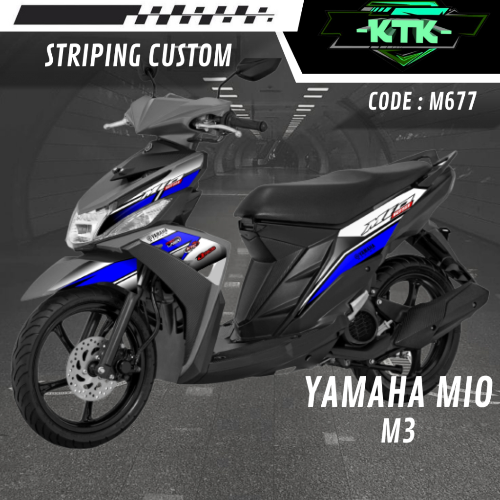 Jual Sticker Stripinp Lis Variasi Aksesoris Stiker List Motor Yamaha ...