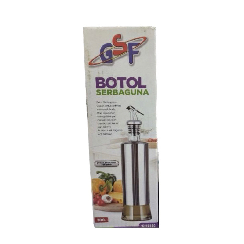 Jual Gsf Botol Minyak Goreng Kaca 300ml / Botol Kecap / Botol Saus ...