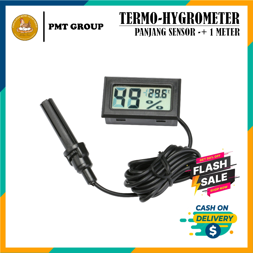 Jual Termometer Hygrometer Termohygrometer Pengukur Suhu dan Kelembaban ...