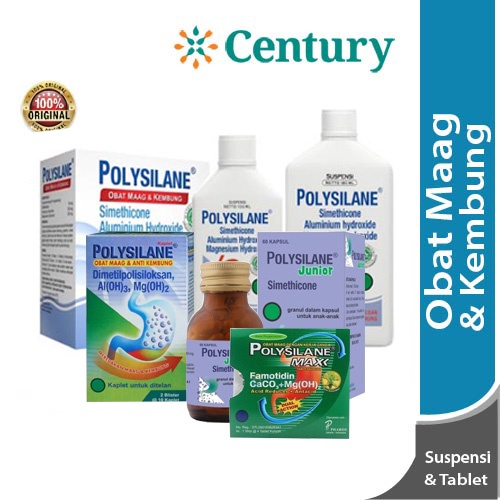 Jual Polysilane Tablet & Suspensi /Maag / Sakit Maag / Asam Lambung ...