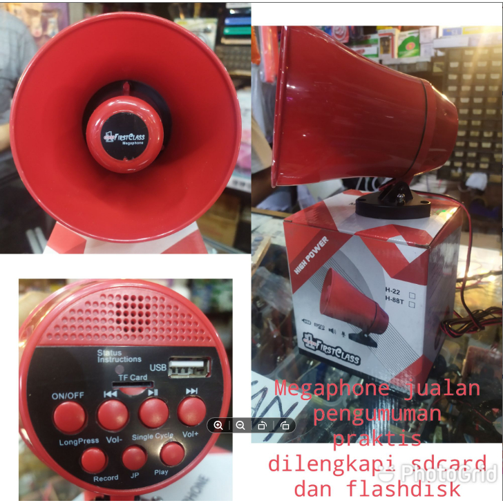 Jual Megaphone megaphone Pengeras Suara dilengkapi sdcard dan flashdisk ...