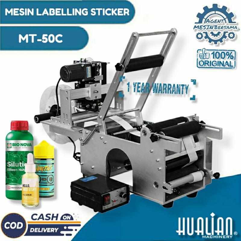 Jual Mesin Labelling Sticker Botol MT-50 Mesin Tempel Sticker Label & Cetak Expired Date Botol ...