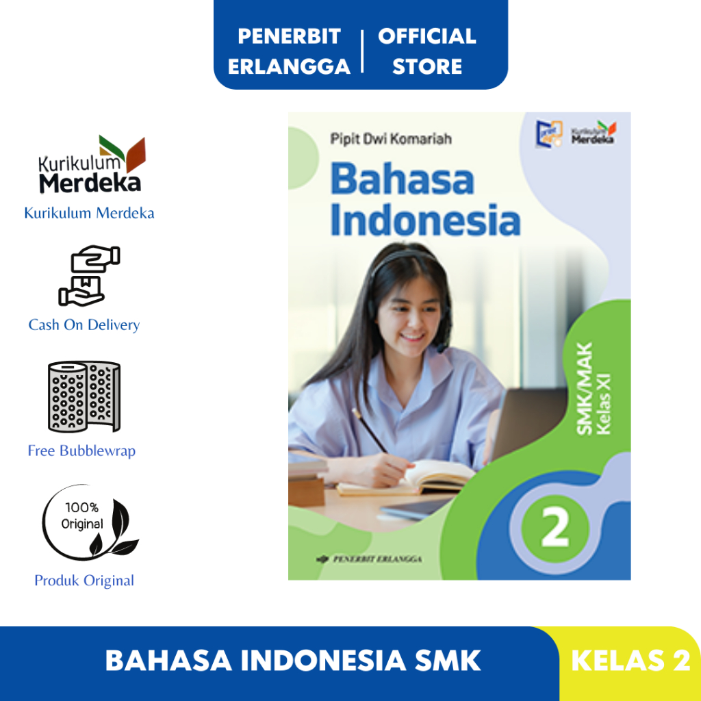 Jual [Erlangga Official] Bahasa Indonesia Smk/Mak Kelas 11 - Kurikulum Merdeka | Shopee Indonesia