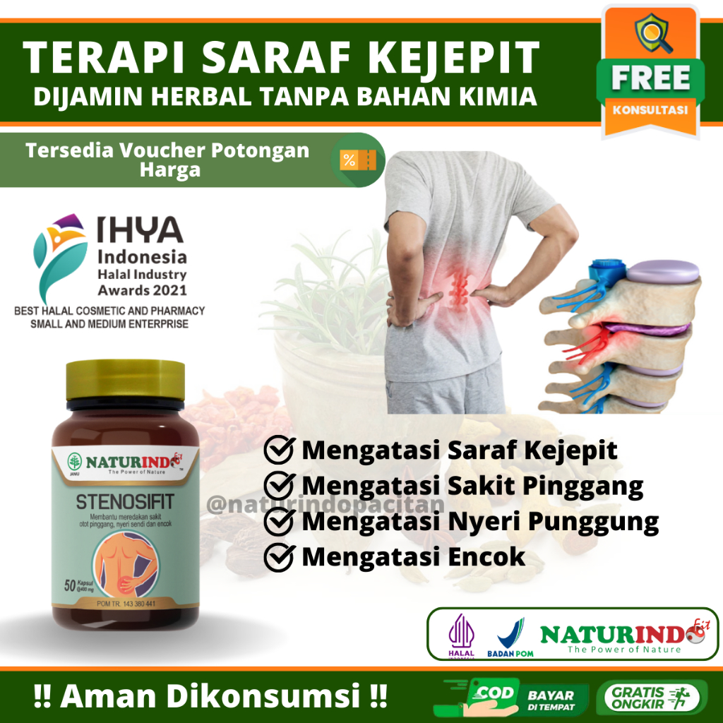 Jual Obat Terapi Saraf Kejepit Pinggang Bokong Dan Kaki Encok Paling Ampuh | Shopee Indonesia