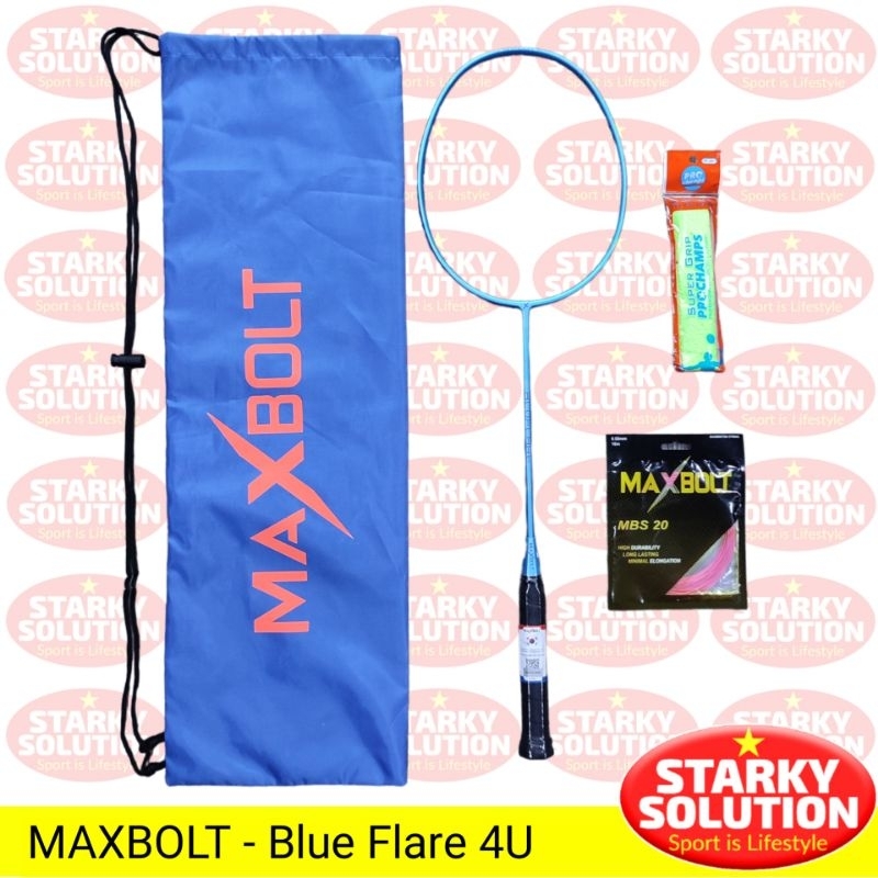 Jual Raket MAXBOLT BLUE FLARE Bulutangkis Badminton Original | Shopee ...