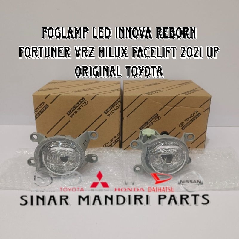 Jual foglamp led innova reborn fortuner vrz hilux revo yaris facelift ...