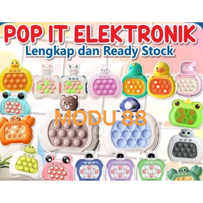 Jual 2023new Pop It Push Bubble Game Challenge Fidget Toys Dengan Mesin Game LED Menghilangkan ...