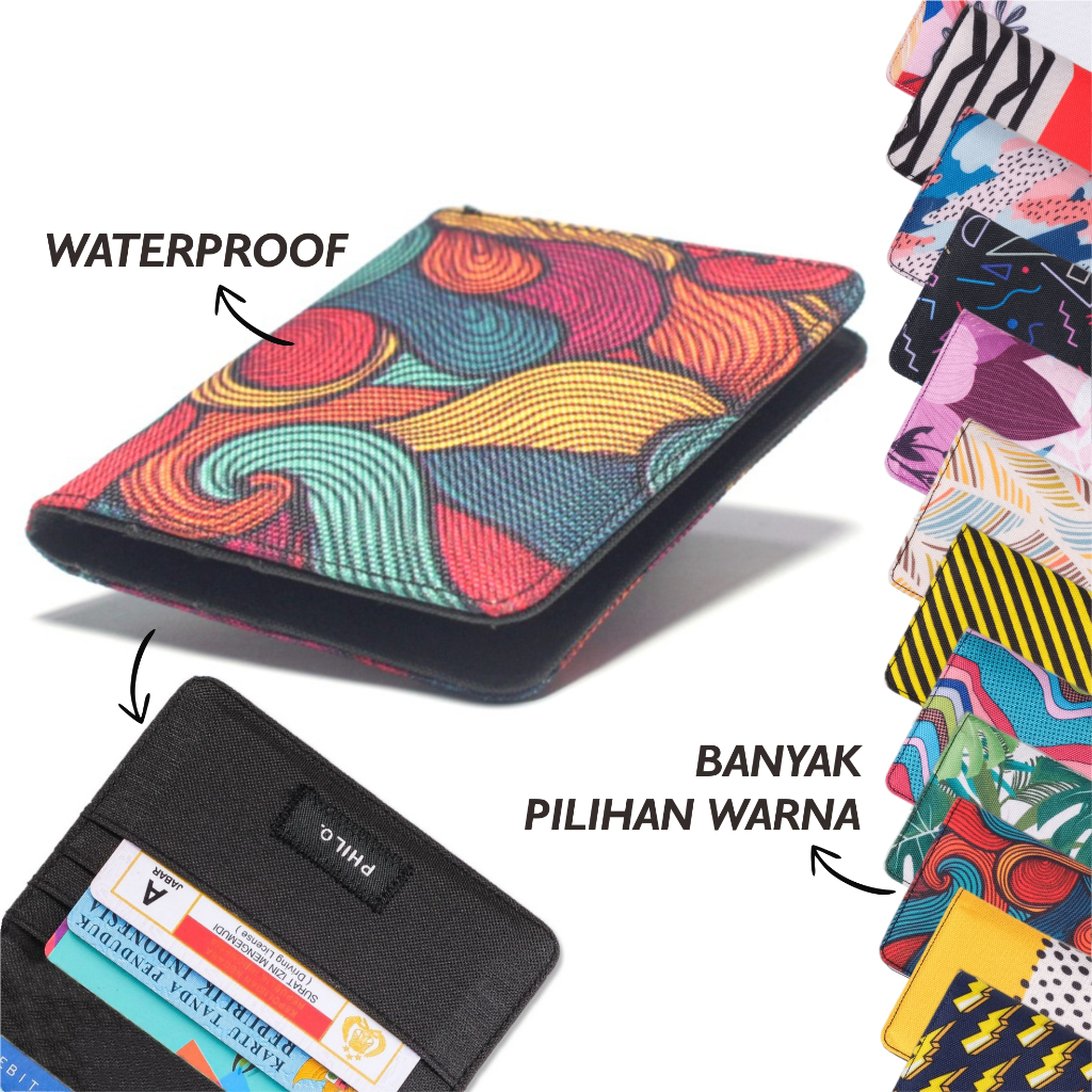 Jual dompet kartu kain simpel model lipat 8 slot kartu card wallet ...
