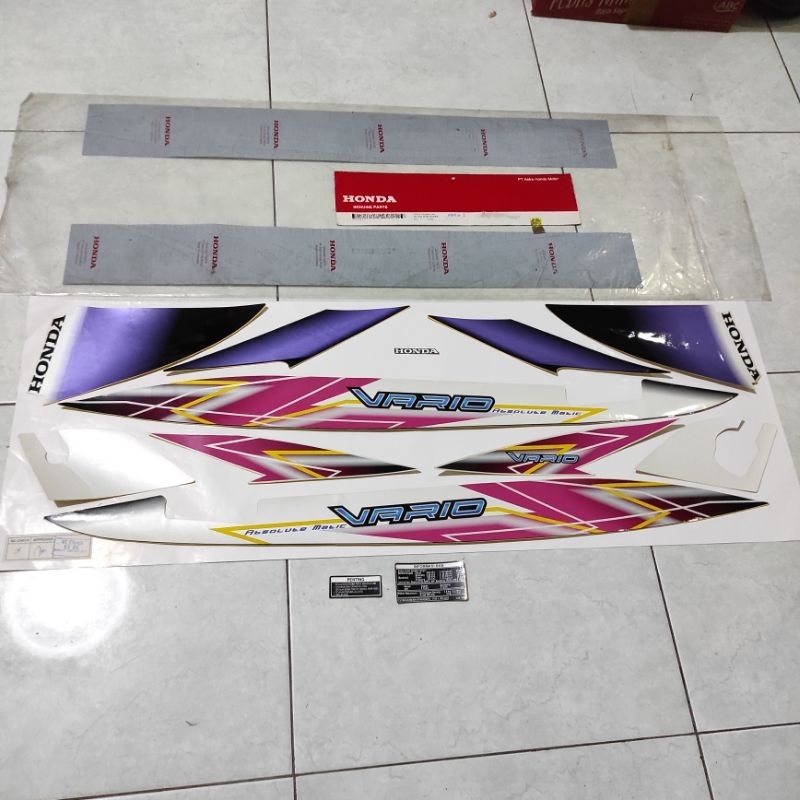 Jual Stiker Stripping Striping Decal graphic Honda Vario 110 2006 2007 ...