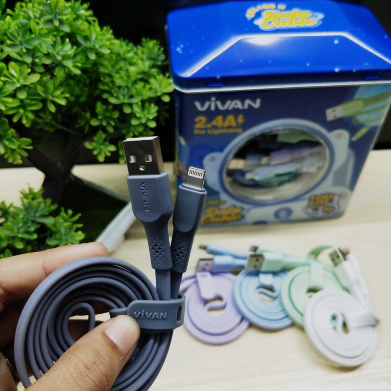 Jual (VIVAN CS-L) KABEL DATA IPHONE USB LIGHTNING FAST CHARGING 2.1A ...
